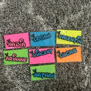 Custom Disney Keychain, Disney Name Key Chain, Disney Name Tags ...