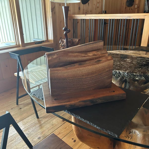 Monitor Stand Walnut Monitor Riser for Desk Riser Live Edge Monitor ...