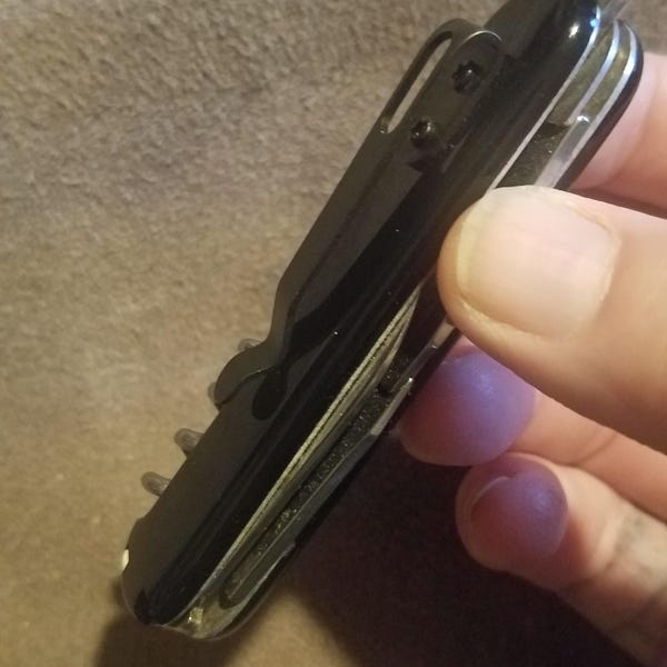 Custom Modified (SAK) Victorinox (genuine)58mm Scales With Clip ...