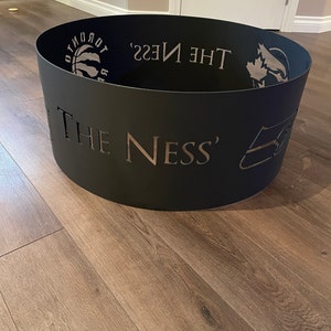 Personalized Fire Pit Rings Fire Pit Custom Fire Pits Outdoor Home ...