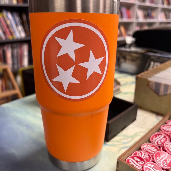 Tennessee Tristar Orange State Logo Laptop Car Truck Wall Window Any ...