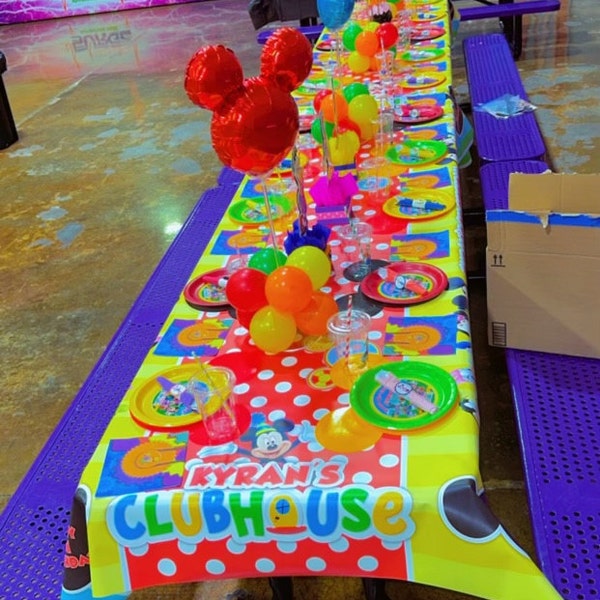 Mickey Mouse Clubhouse Personalized Custom Table Cover - Etsy