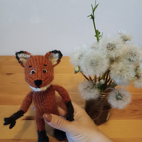 FOX DOLL - English Knitting Pattern - Etsy