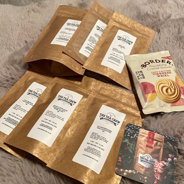 Green Loose Leaf Tea Sampler Six Premium Tea Samples the Tea Crew - Etsy