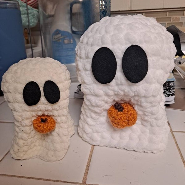 PATTERN: Low Sew Plush Ghasper the Sheet Ghost - Crochet Ghost With ...