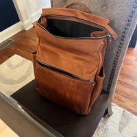 Leather Diaper Bag for Moms, Travel Backpack for Baby, Diaper Backpack ...