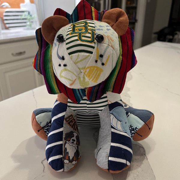 Larry Lion Toy Sewing Pattern PDF, Stuffed Lion Pattern, Stuffed Animal ...