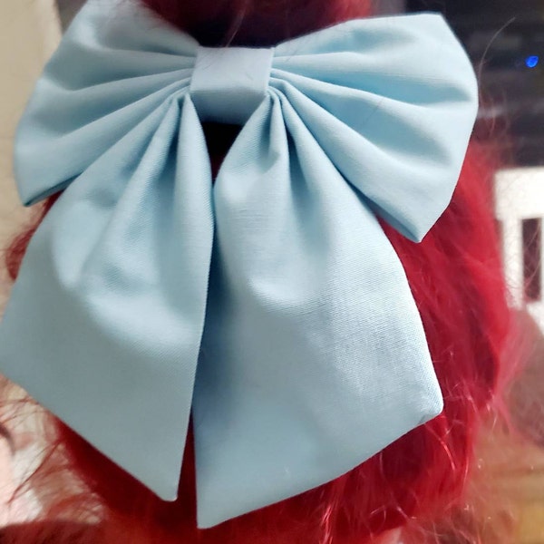 Light Blue Baby Bow, Baby Blue Hair Bow, Light Blue Hair Bow, Belle ...