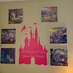 Disney CASTLE 22x42 Modern Vinyl Decal Wall Lettering Words - Etsy