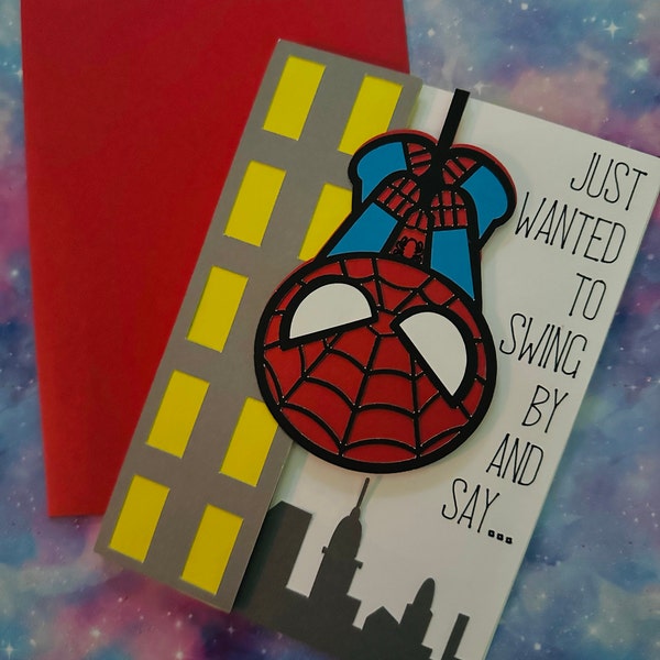 Spider Man 3D Birthday Card - Etsy