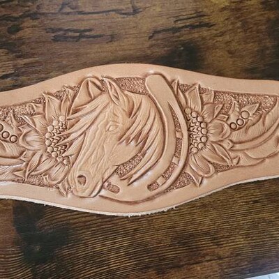 Leather Tooling Sunflower Daisy Floral Vines DIY Tracing Design Pattern ...