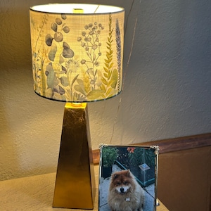 Colorful Floral Drum Lamp Shade, Pretty Printed Fabric Table Lampshade ...