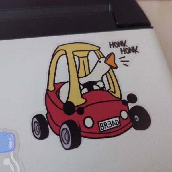 Goose Road Rage Transparent Vinyl Sticker// Meme Goose Sticker Vinyl ...