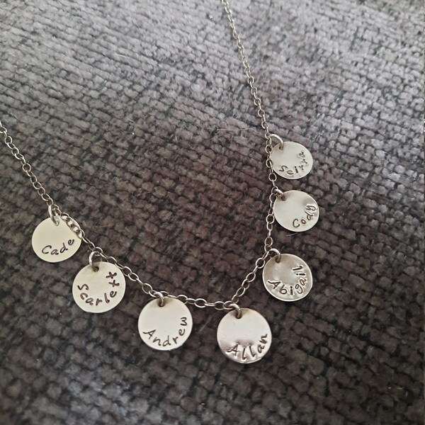 Custom Silver Small Name Charm - Etsy