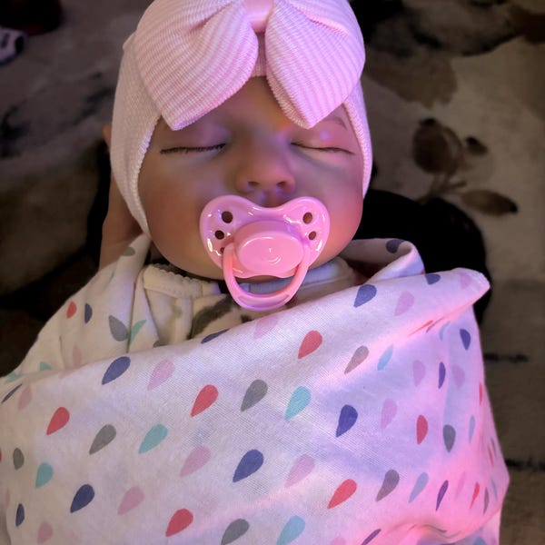 Lifelike Reborn Baby Doll 20” 2 to 8 Pounds Weighted Newborn Baby Girl ...