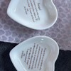 CUSTOM Text RING DISH, White Ceramic Jewelry Dish, Design Your Own Ring ...