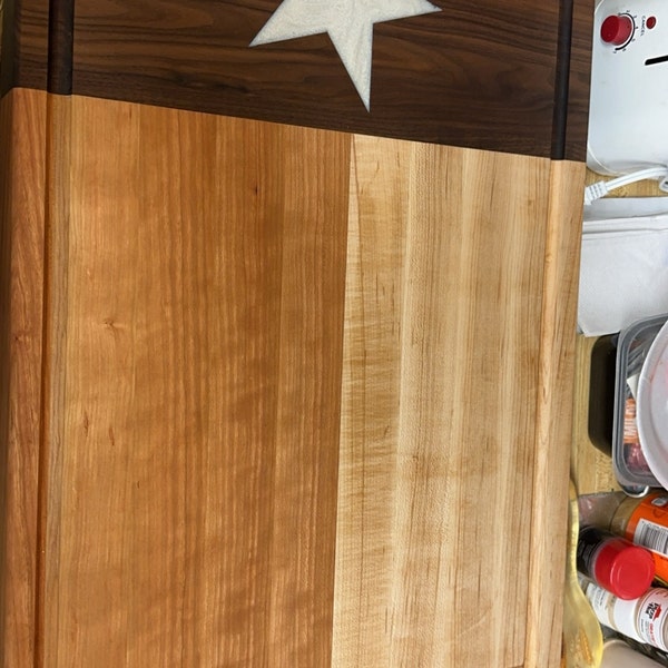 American Flag Cutting Board, Professional BBQ Chopping Block, Fathers ...