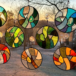 Canyon Agate Geode Stained Glass - Etsy