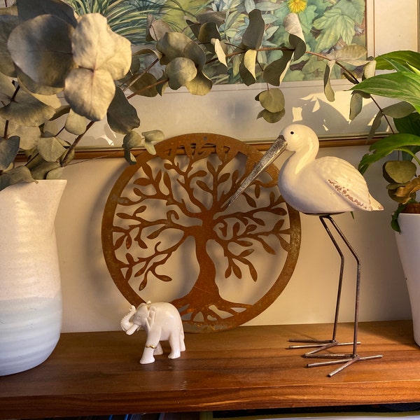 Metal Tree of Life Rusted Garden Art Rusty Outdoor Ornaments Metal ...