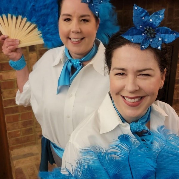 Feather Dance Burlesque Fans 32inchx18inch Wedding Bridal Feather ...