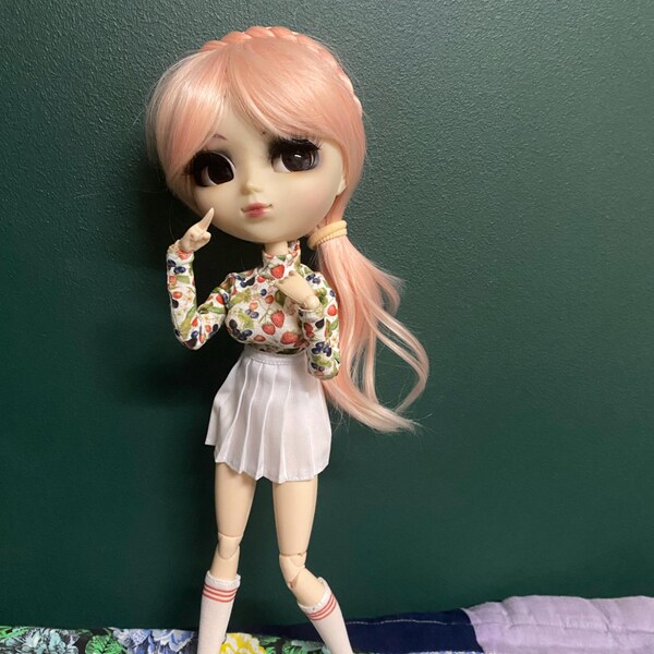 Set: Turtleneck and Overall Dress for Pullip, Obitsu 26 27, Blythe ...