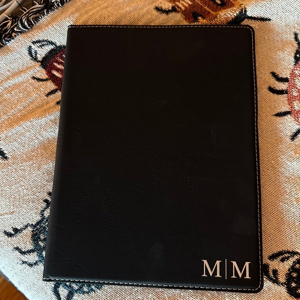 Leather Portfolio, Leather Padfolio, Personalized Leather Portfolio ...
