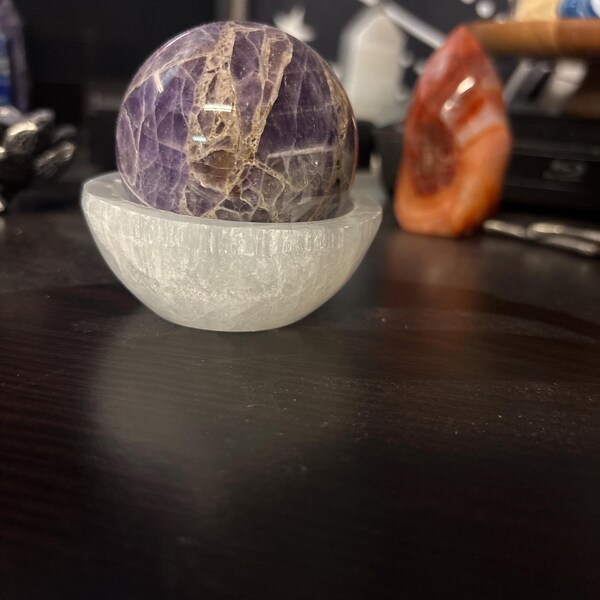 Serene Blue Calcite Spheres. Calm Your Space! Balance Chakras, Enhance ...