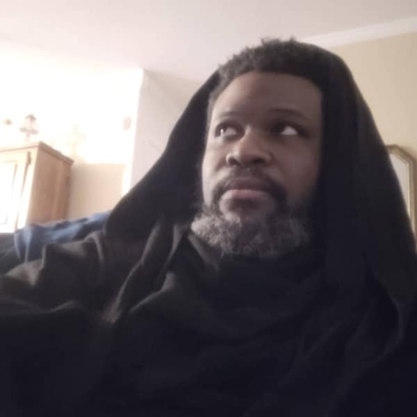 Black Medieval Ranger Cloak for Sith, Goth and Dark Wizard Cosplay Star ...