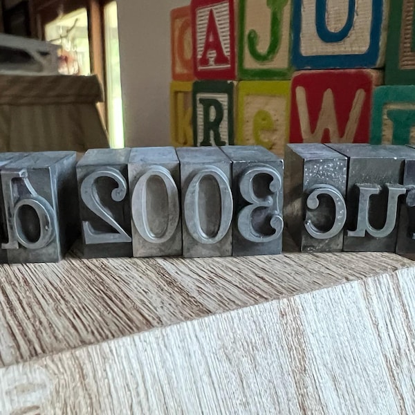 Hamilton Vintage Letterpress Blocks: Century Schoolbook Font, 17mm - Etsy