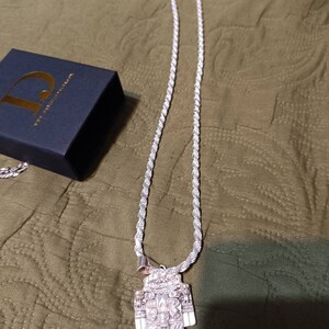 925 Paperclip Sterling Silver Solid Chain Necklace High Polish Woman ...