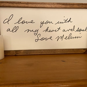 Kid's Actual Handwriting Sign Canvas | Etsy