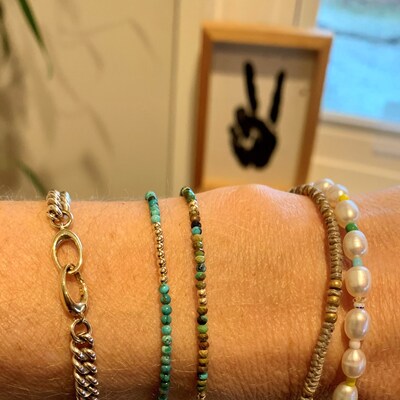 The Coastline Necklace // Ocean Collection // Turquoise // Gemstone ...