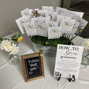 Grownotes™ Wedding Favors, Let Love Grow Plantable Seed Paper Favor ...