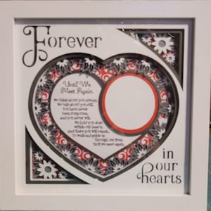 CUSTOMIZABLE 3D MEMORIAL Shadow Box Svg for Cricut for - Etsy