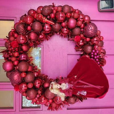 Barbie Wreath Ornament Wreath Silver and White Ornament - Etsy