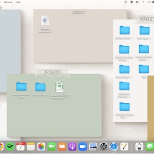Customizable Desktop Wallpaper Organizer Peach Mango - Etsy