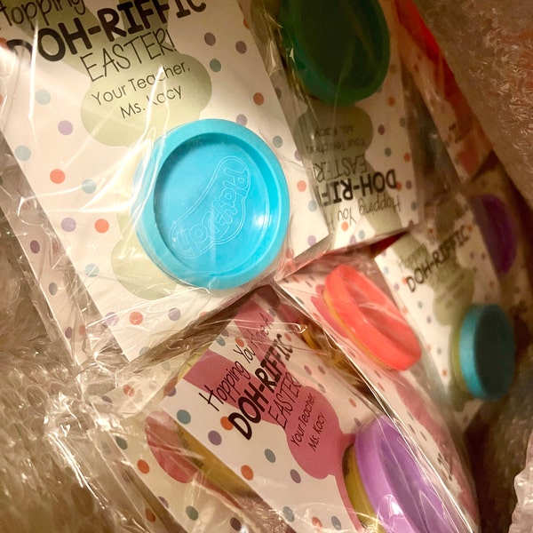Easter Party Favors, Birthday Party, Personalized Doh Classroom Gifts ...