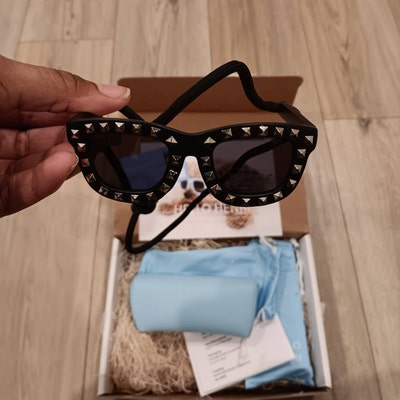 Hello Henri Large Mauve Studded Shades - Etsy