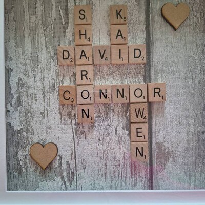 Scrabble Pictures Scrabble Frame Personalised Scrabble Picture Frames ...