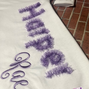 Cute Fluffy Fringed FONT Machine Embroidery Designs in - Etsy