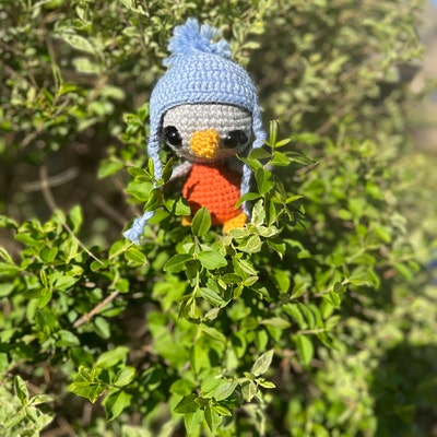 PATTERN: Blue the Bird Crochet Bird Pattern Amigurumi Bird Crocheted ...
