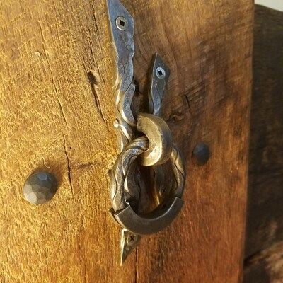 Hand Forged Iron Ring Pull / Barn Door Hardware / Barn Door - Etsy