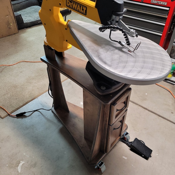Scroll Saw Stand Woodworking Plans - Etsy