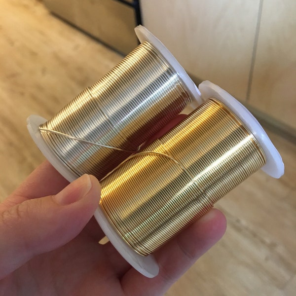 Beadsmith Wire: Gold, Silver, and Copper Wire Lacquered Tarnish ...