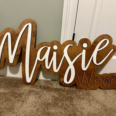 Name Sign for Nursery Wooden Letters Name Sign Nursery - Etsy