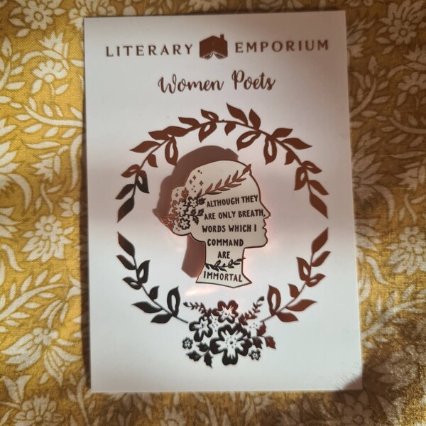 Sappho Enamel Pin - Women Poets Pin Collection -book Lover - Feminist ...