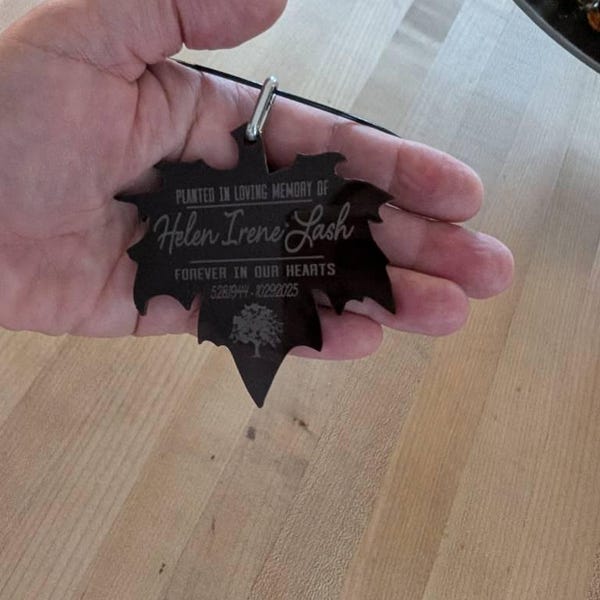 Memorial Tree Dedication Plaque Gift for Planting Trees in Memory of a ...