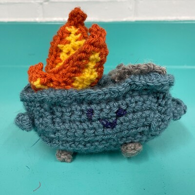 Dumpster Fire PDF Crochet Pattern Twinkie Chan 100% Soft - Etsy