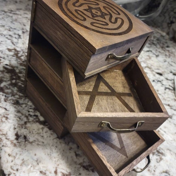 Witch Ambigram Altar Box, Witch Altar Box, Altar Box for Metaphysical ...