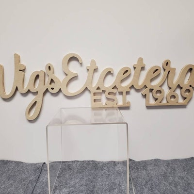 Custom Two Line Sign First Middle Name Stacked Wood Sign - Etsy